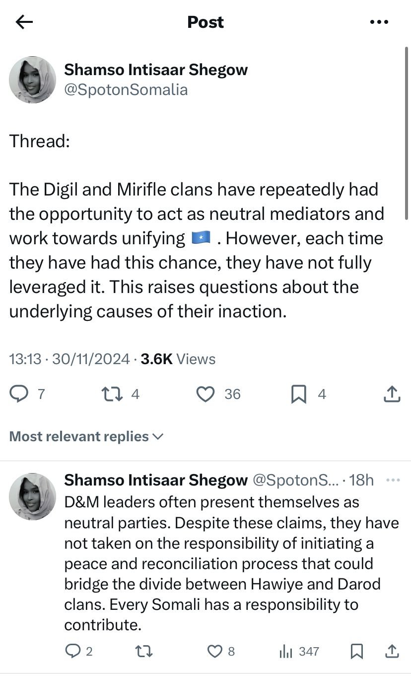 The Historic Role of Digil and Mirifle Elites in Somalia’s Federal ...